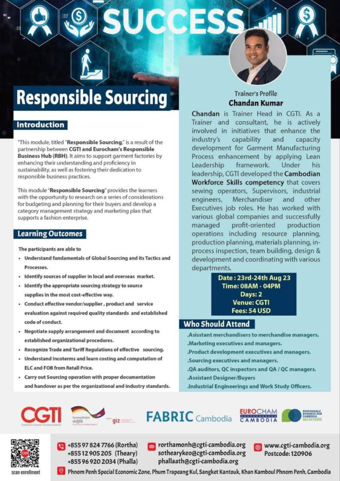 Training Program on "Responsible Sourcing" - Responsible Business Hub